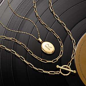 Canaria 3mm 10kt Yellow Gold Paper Clip Link Choker Necklace. 13 inches