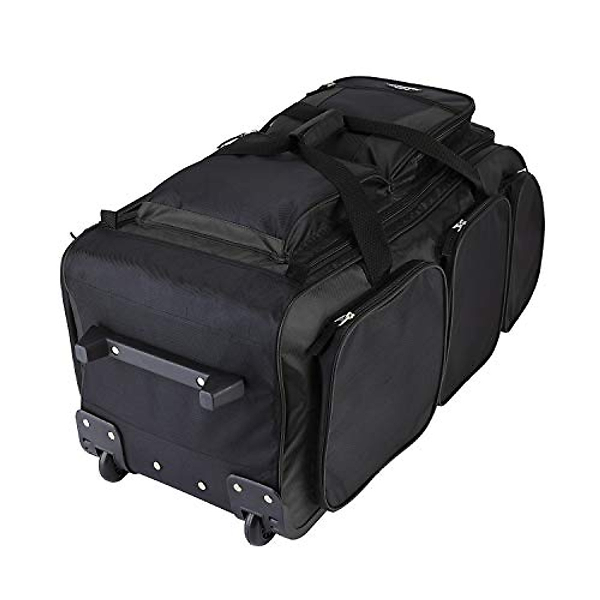 Travelers Club Xpedition 30 Inch Multi-Pocket Upright Rolling Duffel Bag, Black, 30" Suitcase