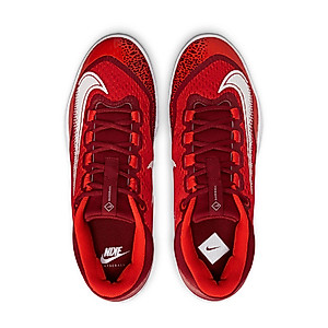 Nike Alpha Huarache Elite 4 Low DJ6521-616 University Red-White Men's Baseball Cleats 9 US