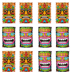 Hawaii Party Decorations Paper Lanterns Luau Tropical Hanging Supplies Lanterns for Birthday Outdoor Party Baby Shower Home Decoration (12 Pieces,10 x 6.1 Inch)