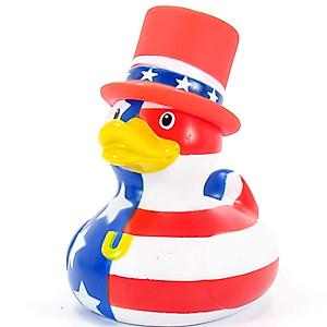 USA (Patriotic) Rubber Duck by Bud Ducks | Elegant Gift Packaging - Love US! | Child Safe | Collectable