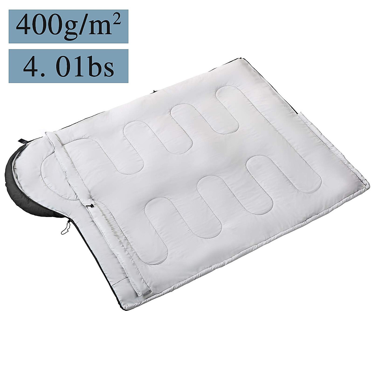 RYONGII Sleeping Bags 32℉ for Adults Teens - 4 Seasons Warm Cold Weather Portable Waterproof Kids Youth for Indoor & Outdoor, Camping, Backpacking and Outdoors Hiking(Dark Grey)