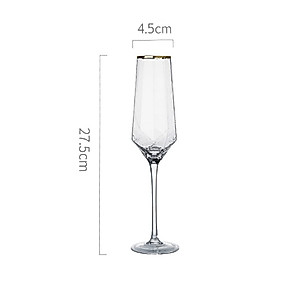 BESTOYARD Glassware Champagne Goblets Martini Wine Glass Cups Elegant Flutes Cocktail Flute Mixing Goblet Cups Cocktail Highball Glasses for Wedding Anniversary 300ml Martini Tumbler