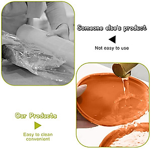 LINXIU Fruit and Vegetable Storage Containers for Fridge Avocado Saver Reusable Onion Storage Container Holder Keeper Fresh Stretch Pod 2Pcs