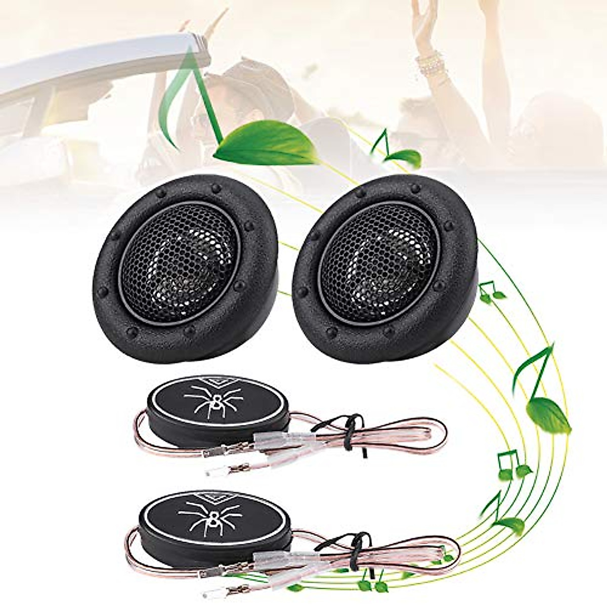 Qii lu tweeters for car o,Car o Tweeter,o Speaker,Dome o Loudspeaker,Pair of 12V 150W Car Mini Super Power Loud Dome o Speaker Tweeter Loudspeaker Horn