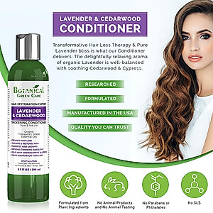 Lavender & Cedarwood Thickening Shampoo for Thinning Hair, Hair Loss Shampoo, Thickening Products for Women & Men, Hair Growth Shampoo