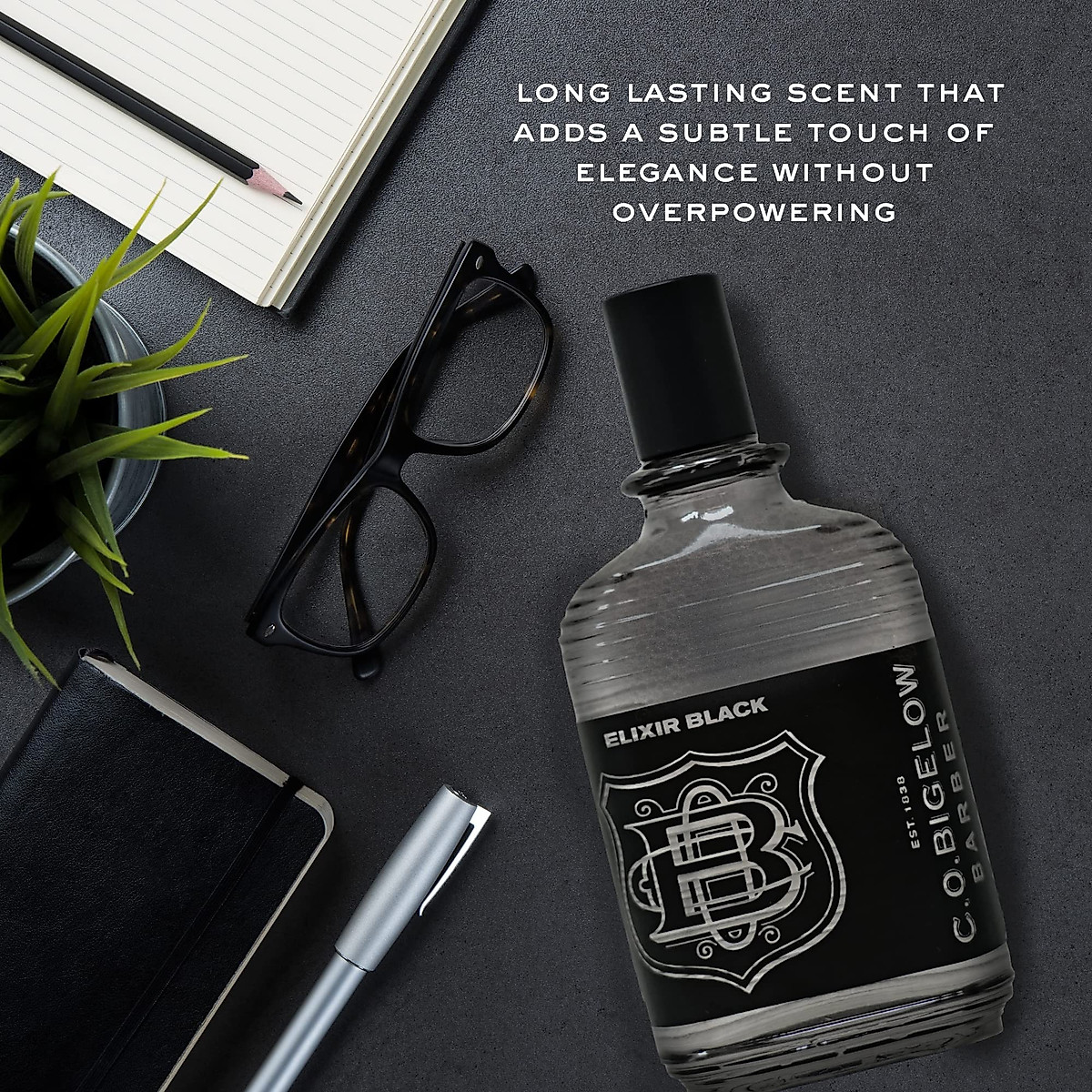 C.O. Bigelow Elixir White Cologne - No. 1585, 2.5 fl oz, Cologne for Men, Modern, Fresh, Refined Clean Citrus & Peppery Wood, Masculine Perfumes for Men