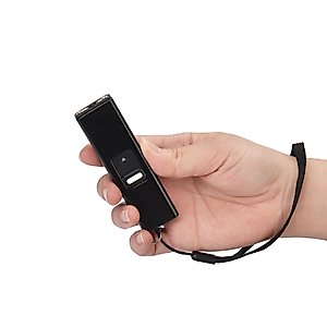 REAX Power Volt Micro Stun Gun Keychain for Women Self Defense Mini Stun Gun for Women Stun Gun USB Rechargeable with LED Flashlight Black