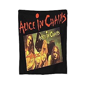 Alice Rock in Band Chains Blanket Lightweight Flannel Throw Blanket Soft Bed Blankets Funny Blanket All Seasons 60"X50"