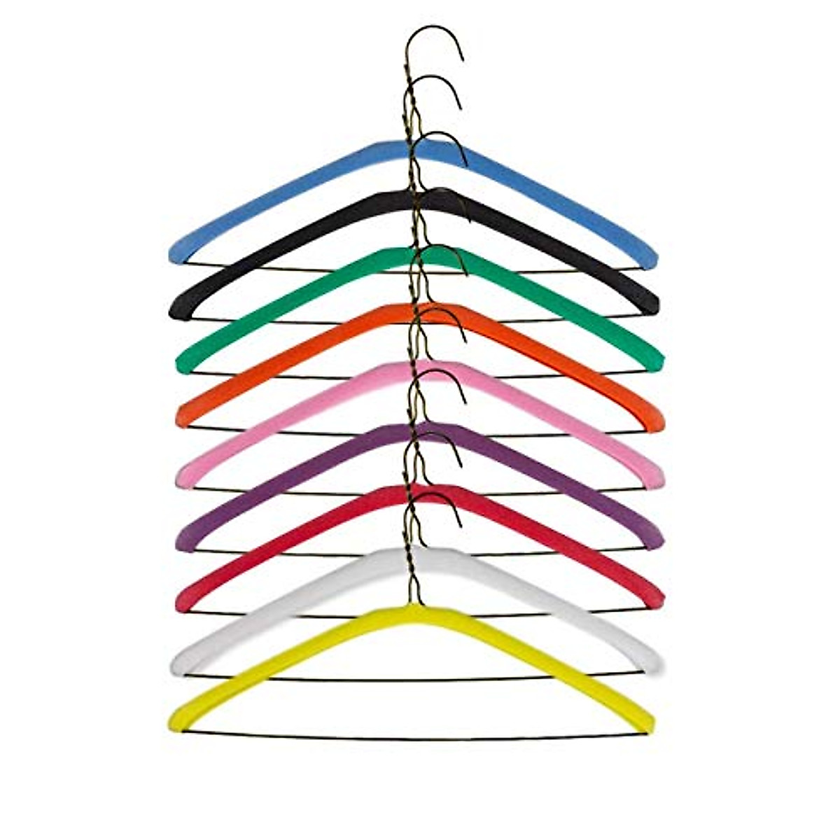 Foam Hanger Covers by Ultra Essentials - Designed for Wire, Plastic, and Wooden Hangers, Hang Trousers, Coats, Shirts, Tank Tops, & Dresses, Closet Organizer, Hanger Rack Compatible, 45 Count, Orange