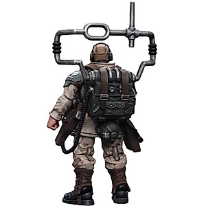 HiPlay JoyToy Warhammer 40K Collectible Figure: Astra Militarum Cadian Command Squad Veteran with Master Vox 1:18 Scale Action Figures JT7912 (Veteran with Master Vox)