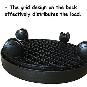 2 Pack of 12.6 Inch Heavy Duty Plant Caddy with Wheels,Rolling Plant Stand Pot Trolley,Wheeled Planter Saucer Tray,Potted Flower Mover Dolly with Casters Round Coaster for Indoor Outdoor