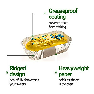 Restaurantware Panificio 4.5 Ounce Baking Cups, 200 Ridged Cupcake Liners - Oven-Ready, Freezable, Black And White Paper Muffin Cases, Disposable, Newsprint, For Wedding Parties, Baby Showers