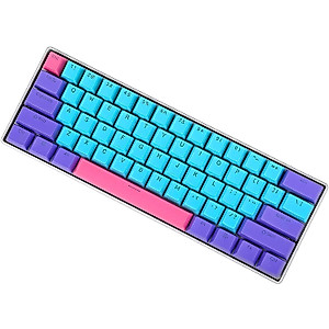 BOYI Wired 60% Mechanical Gaming Keyboard,Mini RGB Cherry MX Switch PBT Keycaps NKRO Programmable Type-C Keyboard for Gaming and Working (Joker-Color,Cherry MX Brown Switch)