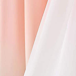 Lush Decor, Blush and Gray Umbre Fiesta Shower Curtain, 72" x 72"