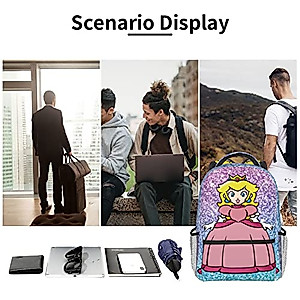 Princess Peach Backpack For Boys And Girls School Backpack For Men And Women Laptop Backpack Travel