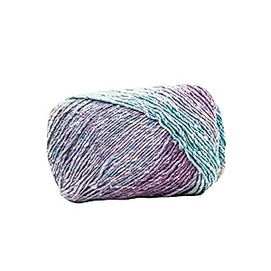 VILLCASE Self- Striping Crochet Yarn Hand Crochet Yarn Knitting Yarn Organic Milk Multicolor Yarn Hand Knitting Yarn Gradient Colorful Yarn Knitting Yarn Material Braided Wire Manual