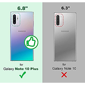 Silverback for Galaxy Note 10 Plus Case,Note 10+ 5G Case, Moving Liquid Holographic Glitter Case with Kickstand, Bling Diamond Ring Girls Women Case for Samsung Galaxy Note 10 Plus/Pro -Purple