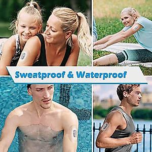 G6 Adhesive Patches-50Pack Waterproof Adhesive Patches for G6 Premium Transparent Overpatch 10 Days Long Stay Covers Easy to Use by One Hand