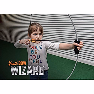 Bear Archery Wizard Bow for Youth, Recommended Ages 5-10, Ambidextrous, Continuous Draw Weight Up to 18 lb., Continuous Draw Length Up to 24-inches