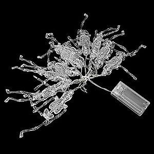 CUTULAMO Decorative Lights, Warm Light Plastic LED String Light Decorative String Lamp for Homes Gardens, Courtyards