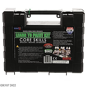 Reaper Miniatures 08906 Learn to Paint Kit Core Skills, Master Series Paint Box Set