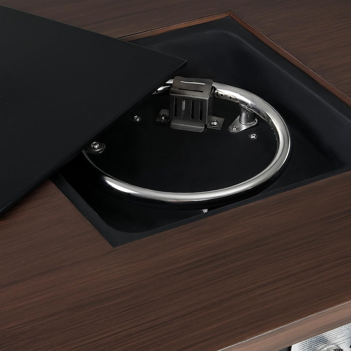 Fylbinye 28 Inch Propane Fire Pit Table, Outdoor Gas Fire Pit, 50,000 BTU Auto-Ignition Square Gas Firepit Table with Lid, Ceramic Tabletop Steel Base Fire Stones Water-Resistant Cover for Patio