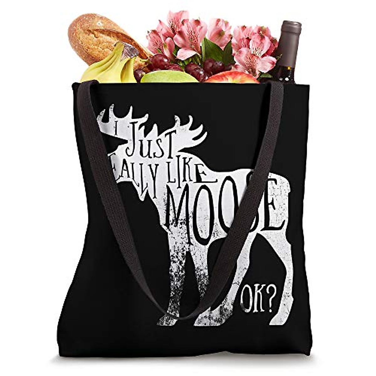 I Just Really Like Moose Stuff Christmas For Women Men Kids Tote Bag