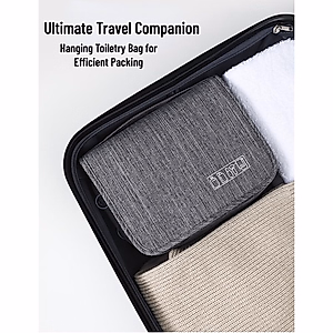 Hanging Toiletry Bag Cosmetic Case Travel Lightweight Large Capacity Multifunctional Toiletry Kit Shaving Bag Portable Bathroom Wash Bag for Makeup (Navy)