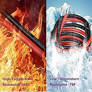 PolyEnergy XT60 Extension Cord 10Ft with XT60 Female Male for Portable Power Station Solar Panel RC Battery Lipo Battery Pack Portable Power Station 12Gauge Flexible  Silicone Wire  Cord