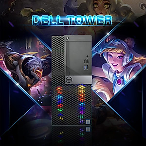 Dell RGB Gaming Desktop PC, Intel Quad I5 up to 3.6GHz, GeForce GTX 1660 Super 6G GDDR6, 16GB RAM, 128G SSD + 2TB, WiFi & Bluetooth, RGB Keyboard & Mouse, Win 10 Pro (Renewed)