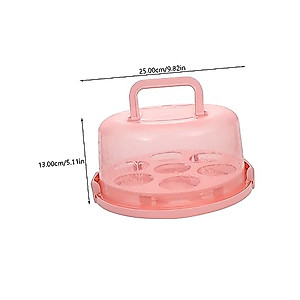 EXQUIMEUBLE portable cake box cupcake carriers cake packing holders refrigerator stand egg container cake carrier with lid and handle muffin pan Portable cupcake containers cupcake Transporter