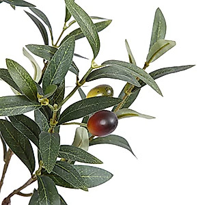Kazeila Artificial Olive Tree Realistic Fake Silk Tree 6 Feet Tall Faux Plant for Home Decor Indoor