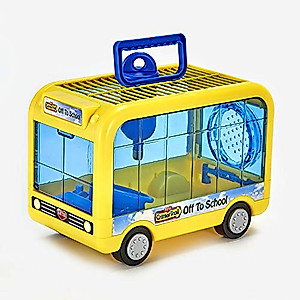 Kaytee CritterTrail Off To School Travel Carrier for Pet Hamsters, Gerbils, or Mice
