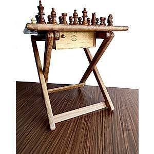 Ark Wood Art international Wooden Handmade Magnetic Chess Table Rosewood Wood | Chess Set with Folding Game Board | Home, Office, Travelling and Gift Uses|100% Quality.