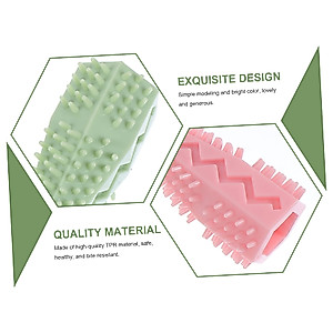 balacoo 6 Pcs Pet Teething Stick Puppy Teething Toy Puppy Chew Toys Dog Dental Chew Toy Puppy Puzzle Toys Chew Toys for Dogs Chewing Toys for Dogs Dog Tooth Brush Pet Supplies Taste TPR