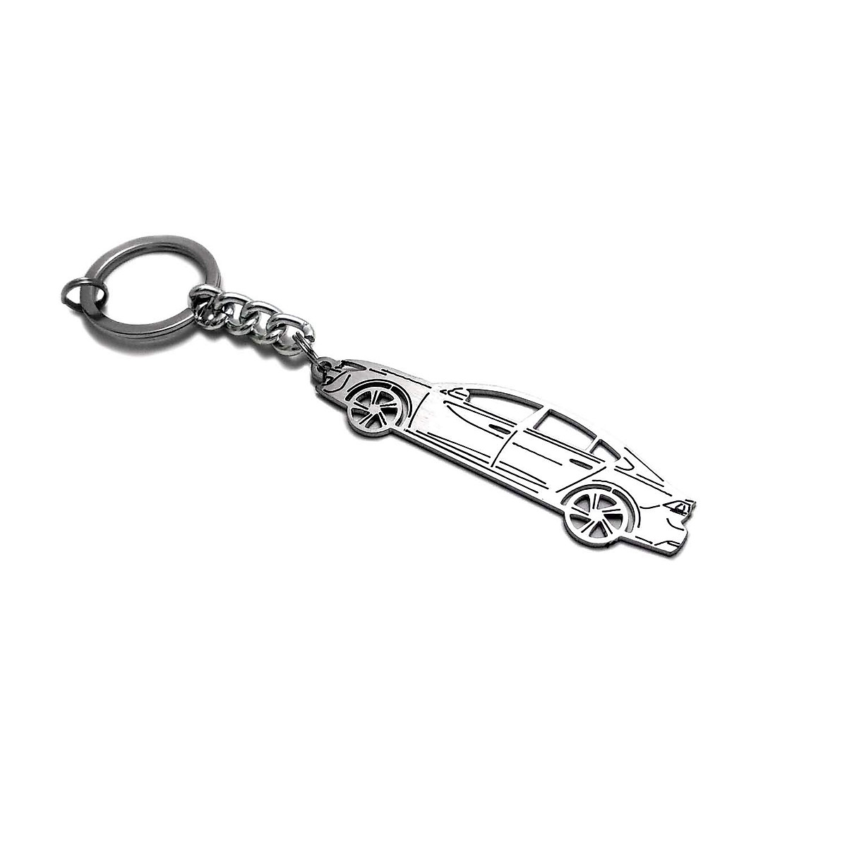 AWA Keychain With Ring For Peugeot 508 II Steel Key Pendant Chain Automobile Gift Car Design Accessories Laser Cut Home Key