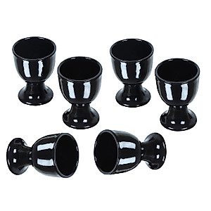 Soft Boiled Egg Holder | Ceramic Egg Cup Set | Ceramic Egg Holder Pottery Housewarming Gift set of 4 (Green Mat)