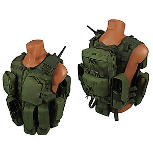 M.O.L.L.E pouch bag Radio Phone GPS tactical molle (Olive OD Green)