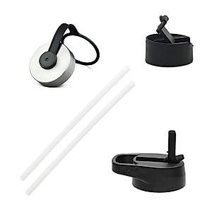 IRON °FLASK Iron Flask Wide Mouth Paracord Summer Bundle, Leak Proof, Durable, Insulated, Stainless Steel, Secure, Strong - 32oz Day & Night