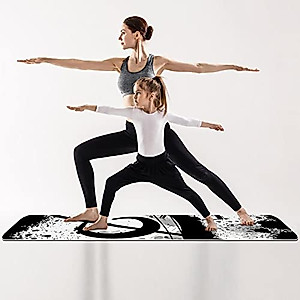 Yoga Mat, Yoga Mats for Home Workout, Workout Mat, Exercise Mats, Pilates Mat, Music Note