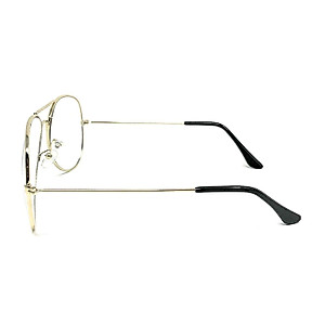 SHAMZBEST Clear Lens Aviator Eyeglasses Classic Retro