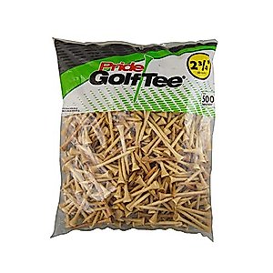 PRIDE GOLF TEE golf tees 500 Count Tees, Natural, Count US