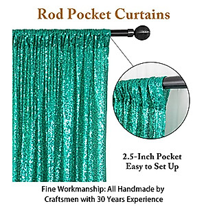 Photobooth Background-4FTx7FT-Green-Sequin Backdrop Curtain, Sequin Fabric Backdrop, Wedding Backdrops, Glitter Backdrop, Sequin Curtains Photography Backdrop (Green)