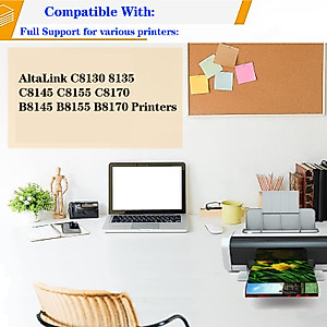 LISTWA Compatible Replacement for Xerox C8130 013R00681 Drum Unit Work with AltaLink C8130 8135 C8145 C8155 C8170 B8145 B8155 B8170 Printer 1 Cyan