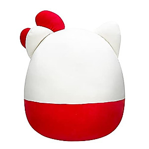 Squishmallows Hello Kitty with Red Glasses 14-Inch Plush - Sanrio Ultrasoft Stuffed Animal Large Plush Toy, Official Kellytoy Plush