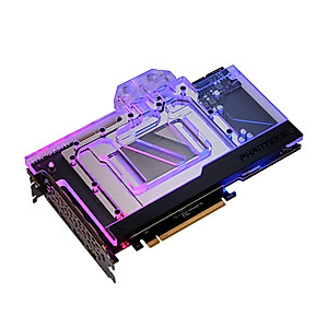 Phanteks (PH-GB3090TIGB_BK01_BP) Glacier G3090Ti GIGABYTE for GIGABYTE AORUS Xtreme/Gaming RTX 3090 Ti, Nickel-Plated Copper Block, Acrylic, Aluminum Cover Plate, Digital-RGB, Black