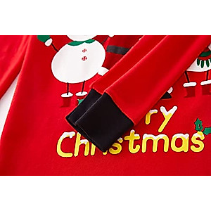 Akyzic Little Boys Girls Merry Christmas Pajamas Sets for Baby Boys Santa Claus Snowman Sleepwear Kids Toddler Boys Long Sleeve Winter PJS Clothes snowman1-6562-4T
