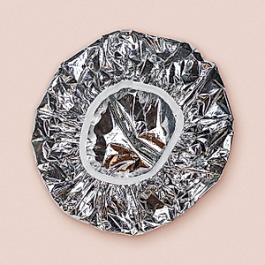 Kitsch Aluminum Foil Hair Heat Cap for Deep Conditioning - Reusable Heating Cap for Deep Conditioner, Tin Foil Hat & Deep Conditioning Heat Cap for Hair Treatments, Processing Cap for Hair, Foil Cap