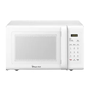 Magic Chef 0.9 Cu. Ft. 900W White Countertop Microwave Oven